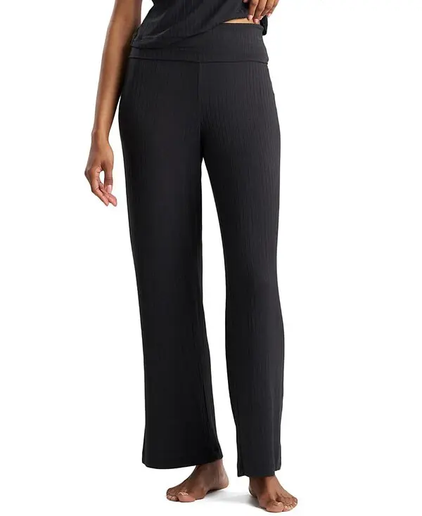 Natori Skye Rib Ease Pants - Black