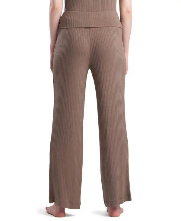 Natori Ribbed Ease Pants - Dark Taupe