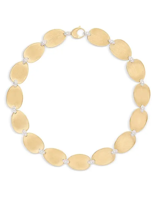 Marco Bicego 18k Gold Collar Necklace, 0.81 Tcw - White/gold