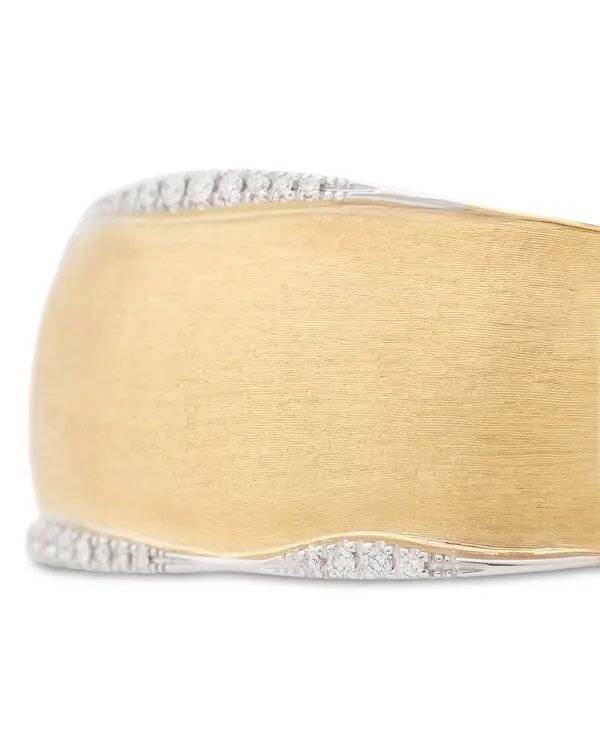 Marco Bicego Diamond And 18k Yellow Gold Cuff Bracelet