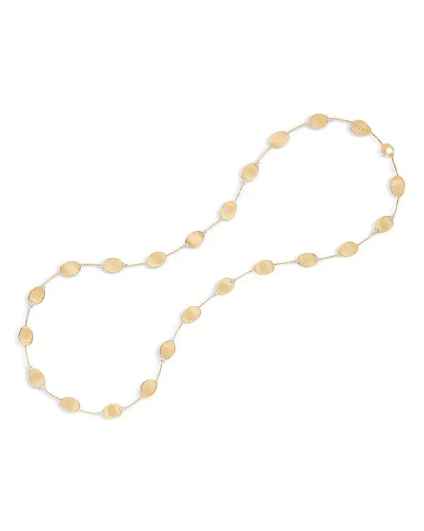 Marco Bicego Diamond And 18k Yellow Gold Long Necklace - White/gold