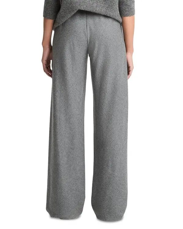 Vince High Rise Wool Blend Pants - Medium Heather Grey