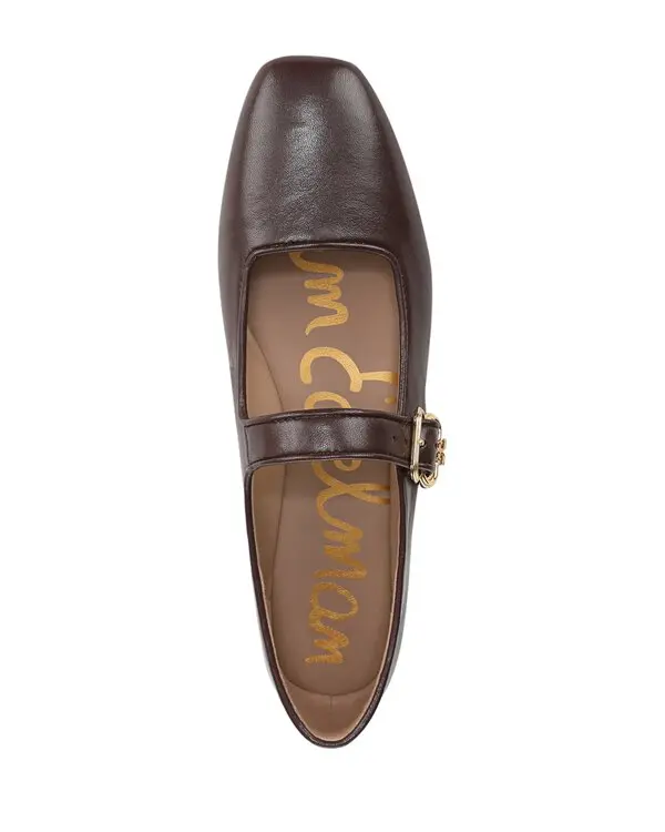 Sam Edelman Michaela Buckled Flats - Brown