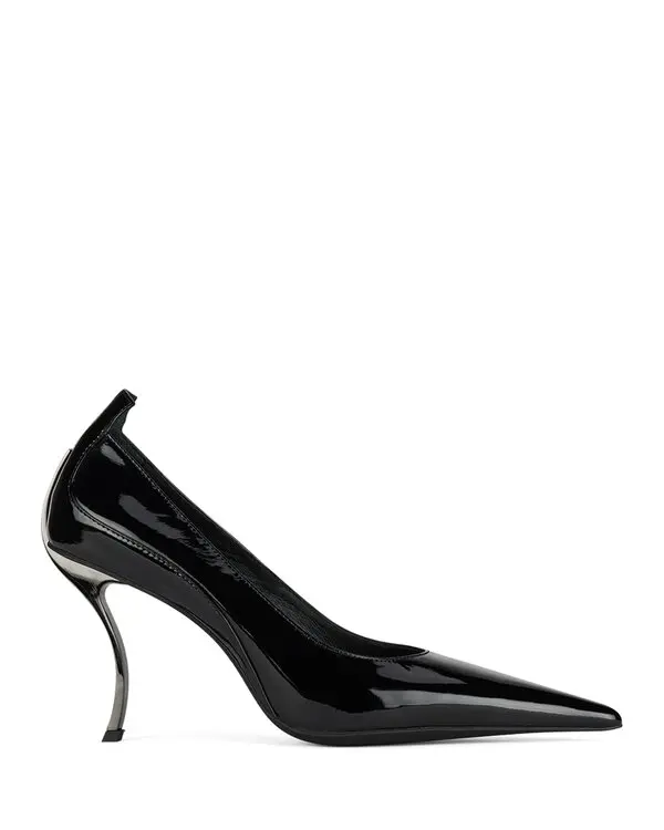 Jeffrey Campbell Freak-out Leather Pumps - Black Patent