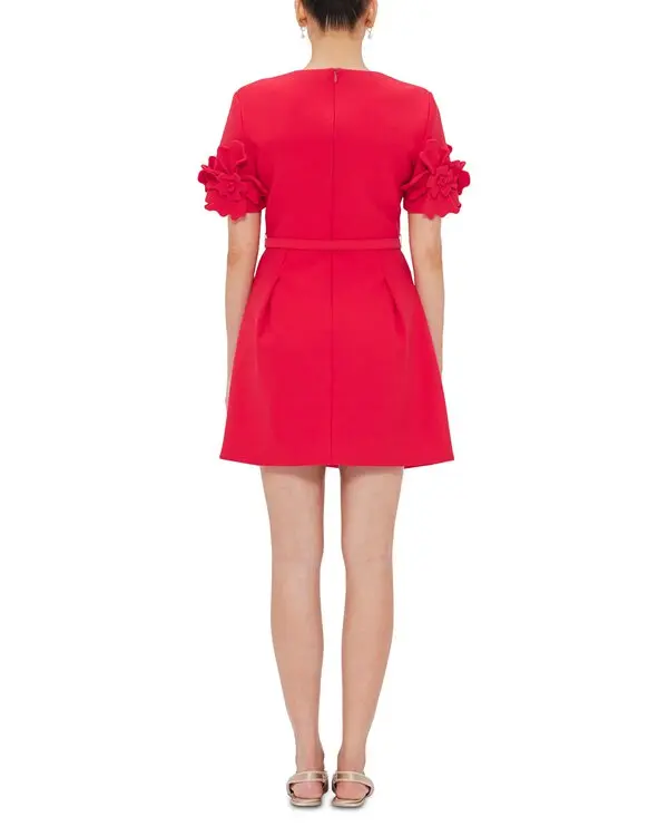 LEO LIN Aurelie Applique Mini Dress - Rosa