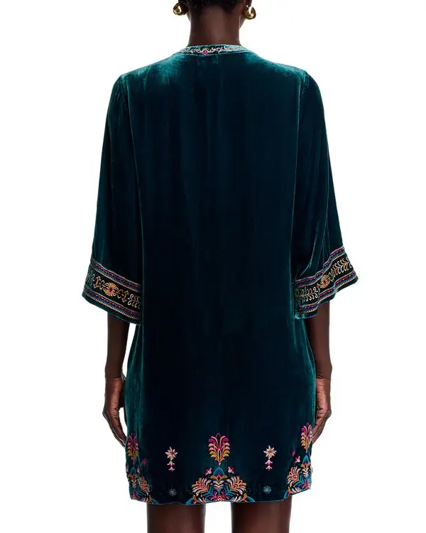 Johnny Was Velvet Kimono Dress