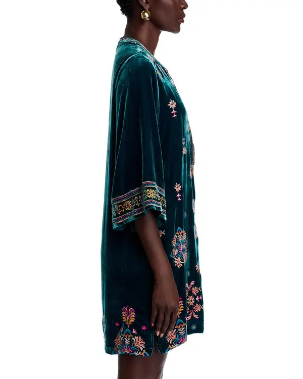 Johnny Was Velvet Kimono Dress