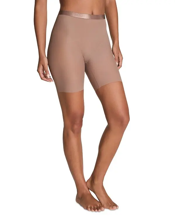 Spanx Sheersense Mid-thigh Short - Cafe Au Lait