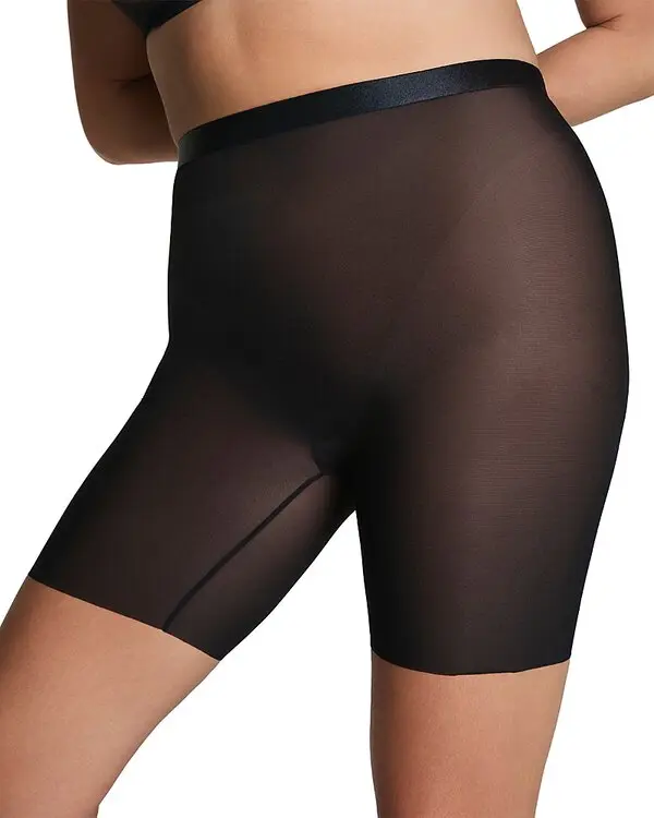 Spanx Sheersense Mid-thigh Short - Very Black