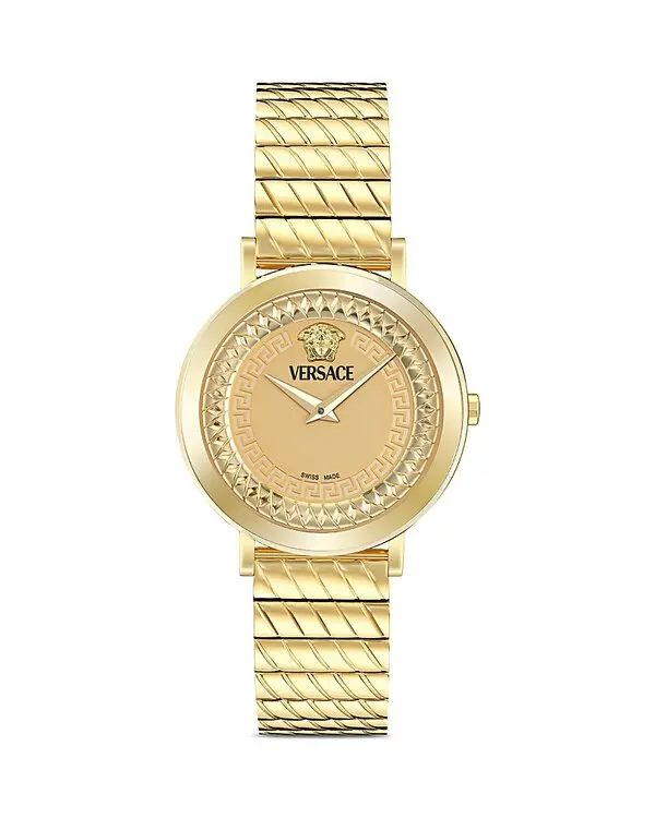 Versace Delphinus Watch, 35mm - Gold/gold