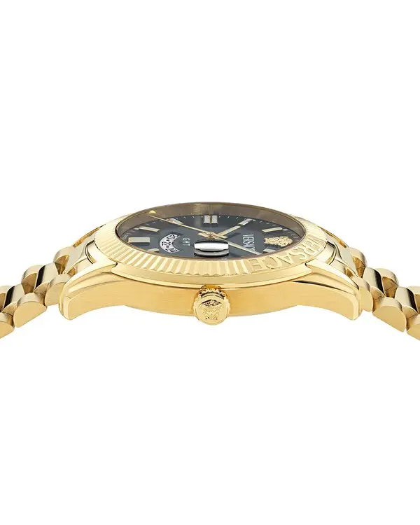 Versace Apodis Gmt Watch, 41mm - Gold