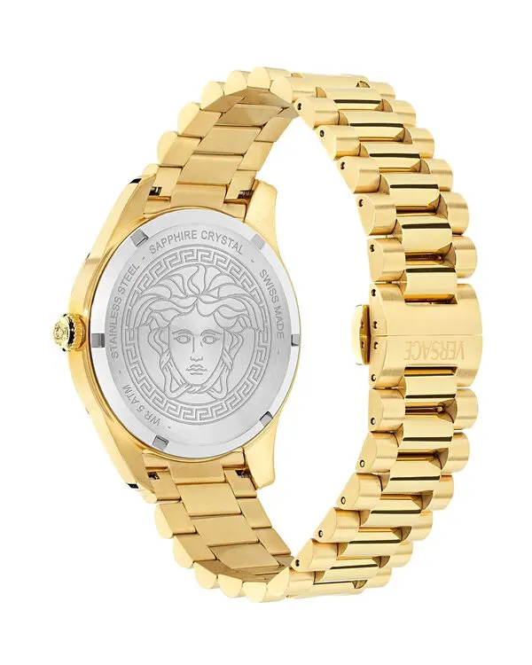 Versace Apodis Gmt Watch, 41mm - Gold