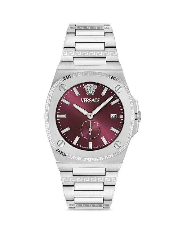 Versace Tolomeo 40mm Watch - Red/silver