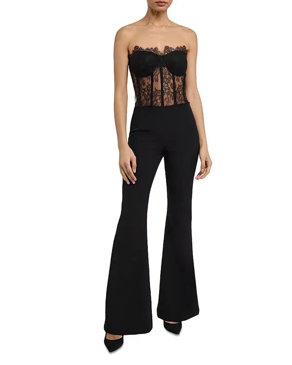 Generation Love Narcissa Lace Bustier Jumpsuit - Black