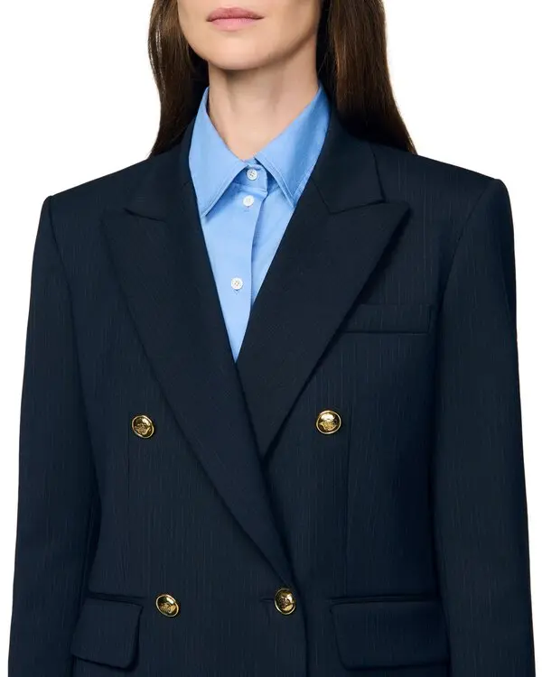 Sandro Pinstriped Blazer