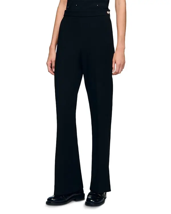 Sandro Wide Leg Trousers
