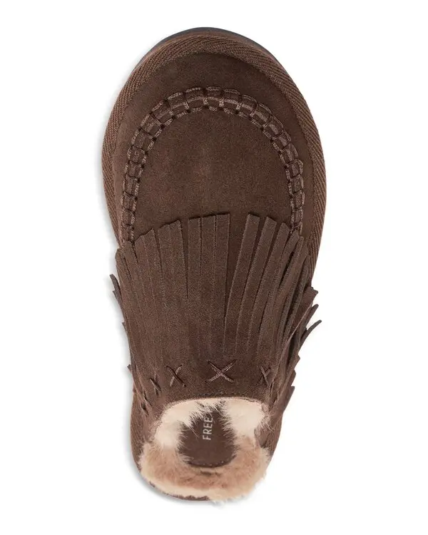 Free People Fallon Fringe Mule Flats - Chocolate