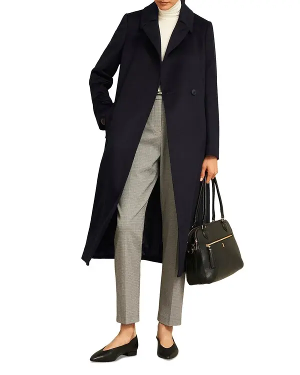 HOBBS LONDON Livia Wool Coat - Black