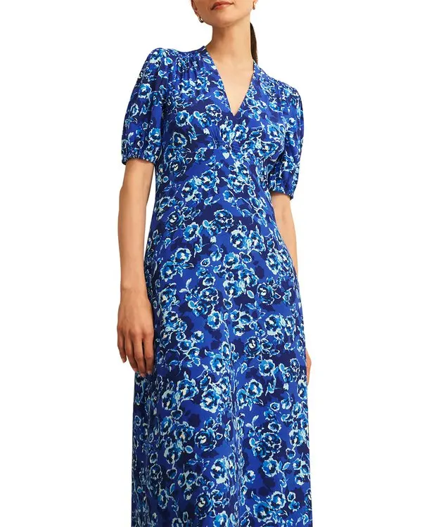 HOBBS LONDON Sidonie Midi Dress - Blue Multi