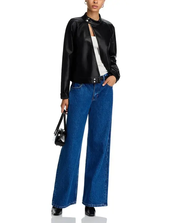 Steve Madden Jett Faux Leather Moto Jacket