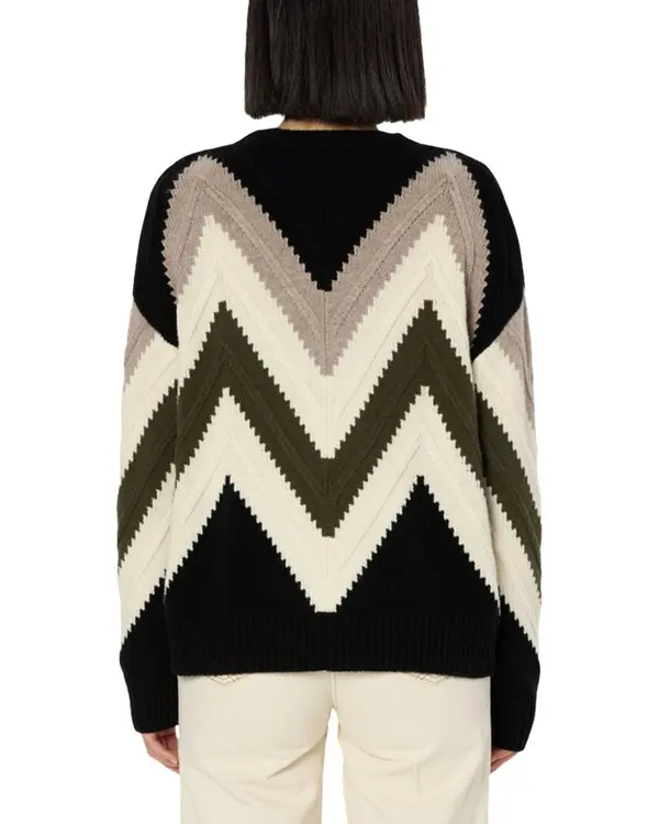 Gerard Darel Elissa Wool Chevron Sweater