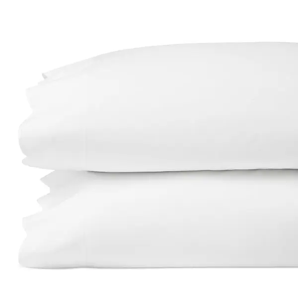 SFERRA Limana Scalloped Standard Pillowcase, Pair - White/white