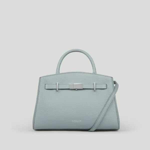 DEMELLIER Hudson Bag - Pacific Blue Small Grain