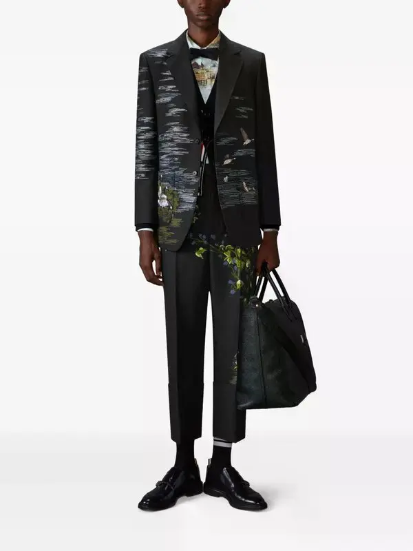 Thom Browne Embroidered Blazer