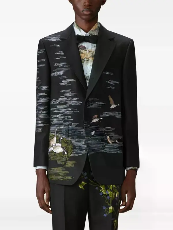 Thom Browne Embroidered Blazer