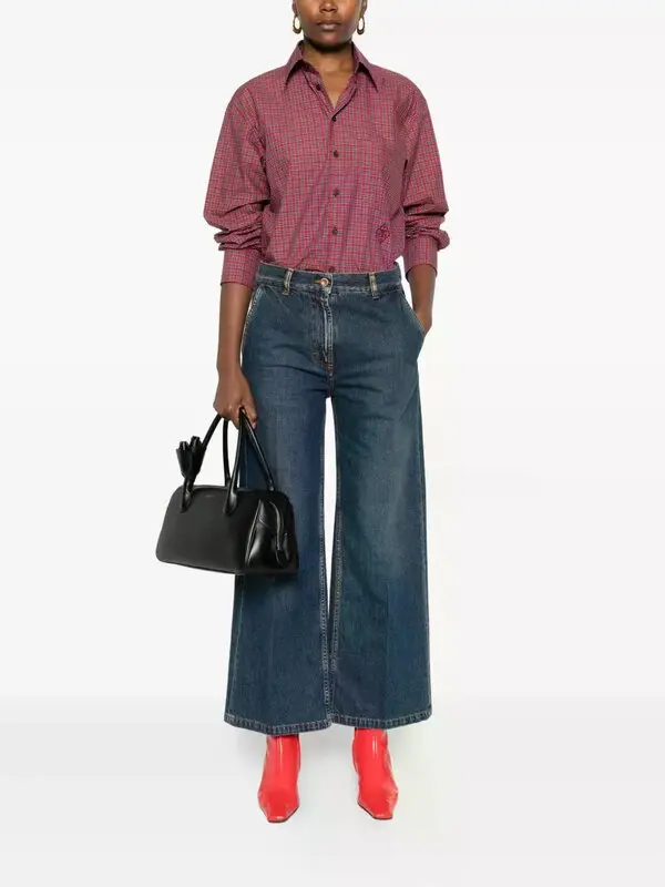 Aspesi Cotton Wide Leg Jeans