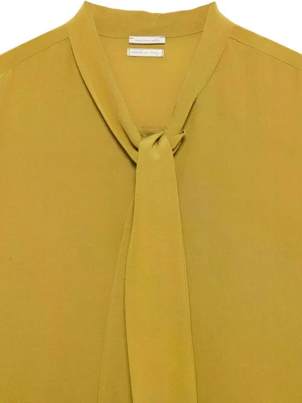 Massimo Alba Sheila Neck-tie Blouse