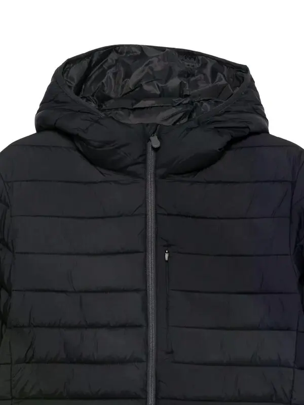 SAVE THE DUCK Quilted Hooded Jacket - Grey