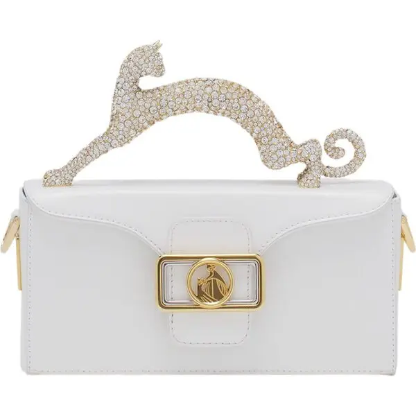 LANVIN Pencil Cat Nano Bag - White