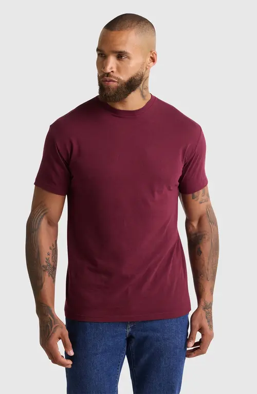 EPIC FITS Crew Neck T-shirt - Burgundy