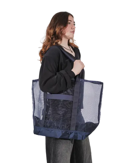 BABOON TO THE MOON Mesh Tote - Midnight