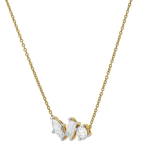 LUVMYJEWELRY Selara 14k Gold 1 Ct. Lab Grown Diamond Necklace - 14k Yellow Gold