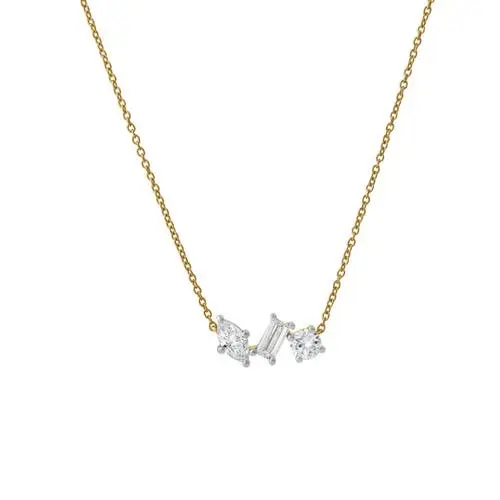 LUVMYJEWELRY 14k Gold 0.75 Ct Lab Grown Diamond Necklace - 14k Yellow Gold