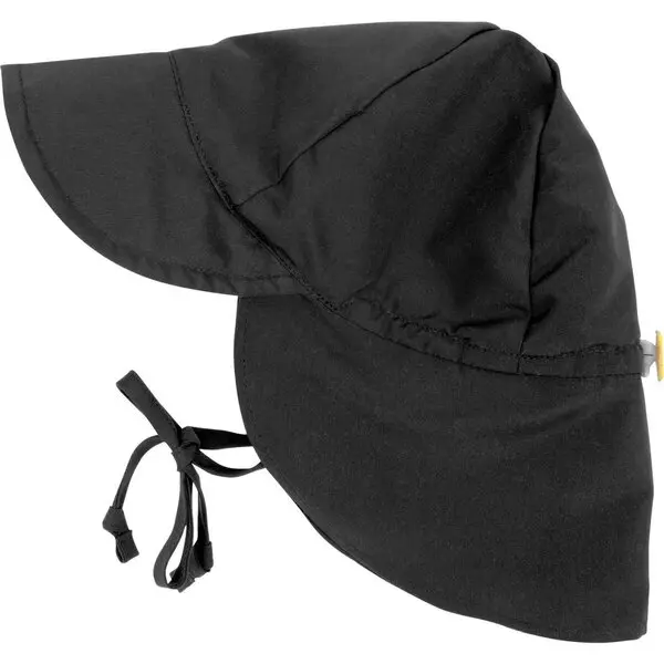 LEVERET Baby Flap Swim Hat - Black