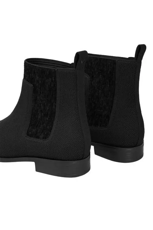 Vivaia Square-toe Water-repellent Ankle Boots - Black