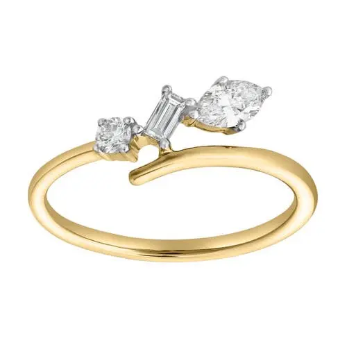 LUVMYJEWELRY 14k Gold 0.25 Ct. Lab Grown Diamond Ring - 14k Yellow Gold