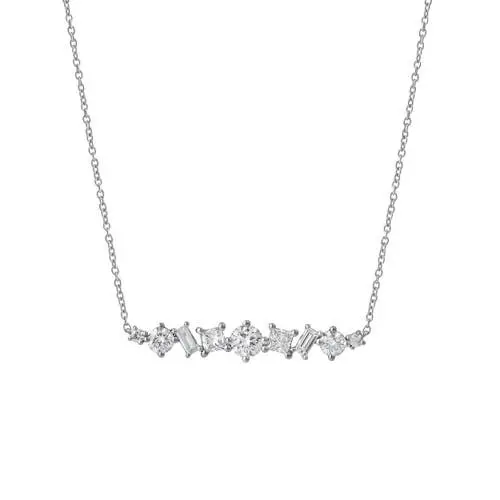 LUVMYJEWELRY 14k Gold 0.75 Ct Lab Grown Diamond Necklace - 14k White Gold