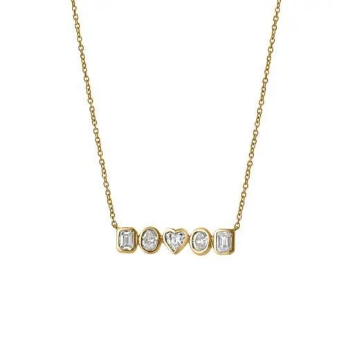 LUVMYJEWELRY 14k Gold 0.75 Ct Lab Grown Diamond Necklace - 14k Yellow Gold