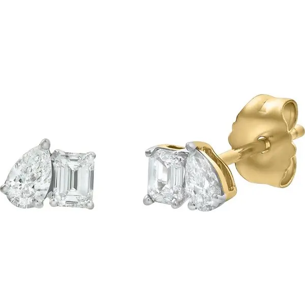 LUVMYJEWELRY 14k Gold 0.4 Ct Lab Grown Diamond Earrings - 14k Yellow Gold