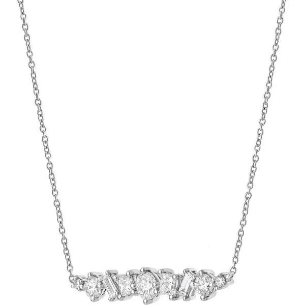 LUVMYJEWELRY 14k Gold 1 Ct Lab Grown Diamond Necklace - 14k White Gold