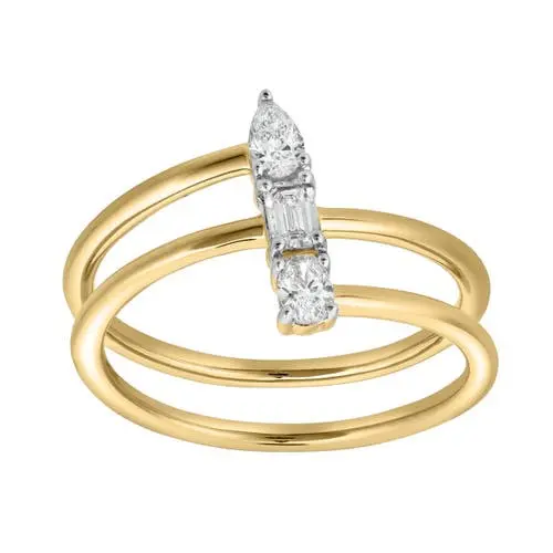 LUVMYJEWELRY 14k Gold 0.34 Ct Lab Grown Diamond Tayla Ring - 14k Yellow Gold
