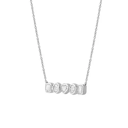LUVMYJEWELRY 14k Gold 1 Ct Lab Grown Diamond Necklace - 14k White Gold