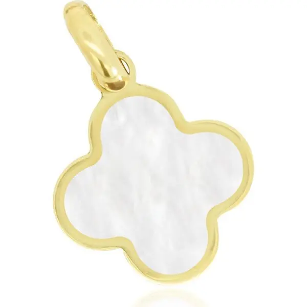 THE LOVERY FINE JEWELRY Clover Charm - Mother Of Pearl
