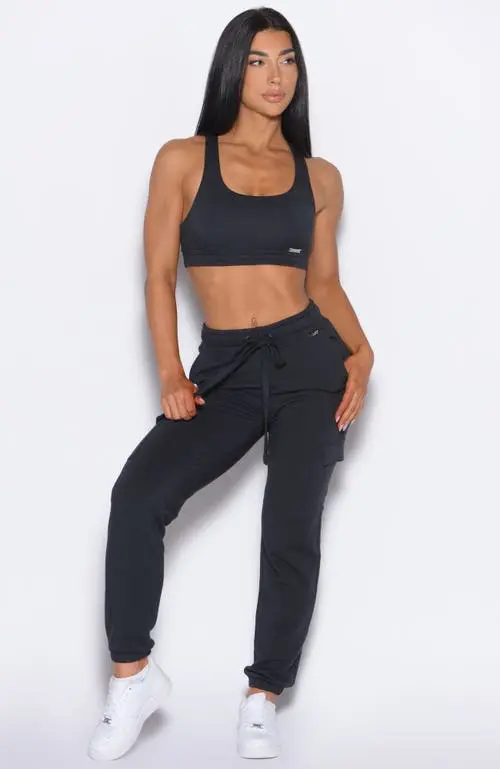BOMBSHELL SPORTSWEAR Sweat Lounge Bra - Vintage Black
