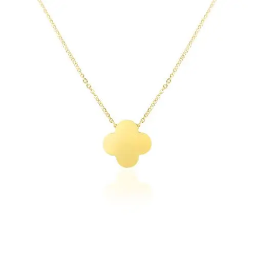 THE LOVERY Clover Pendant Necklace - Gold
