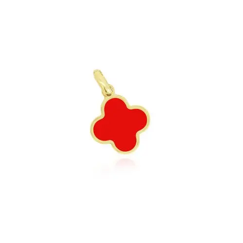 THE LOVERY FINE JEWELRY Clover Charm - Coral